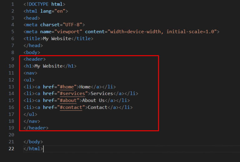 Create a Header in HTML: Structure & Examples