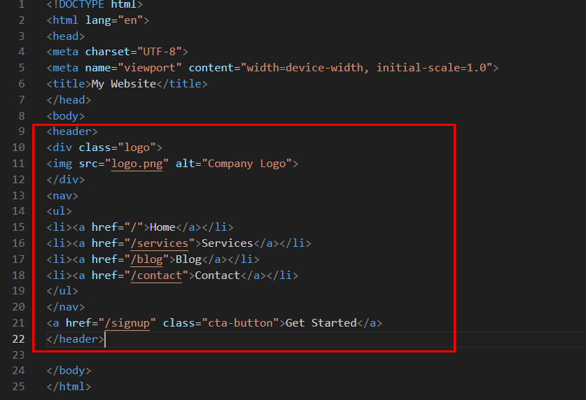 Create a Header in HTML: Structure & Examples